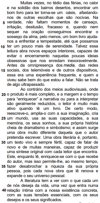 Indique a opção que melhor explica o uso de aspas na pala...